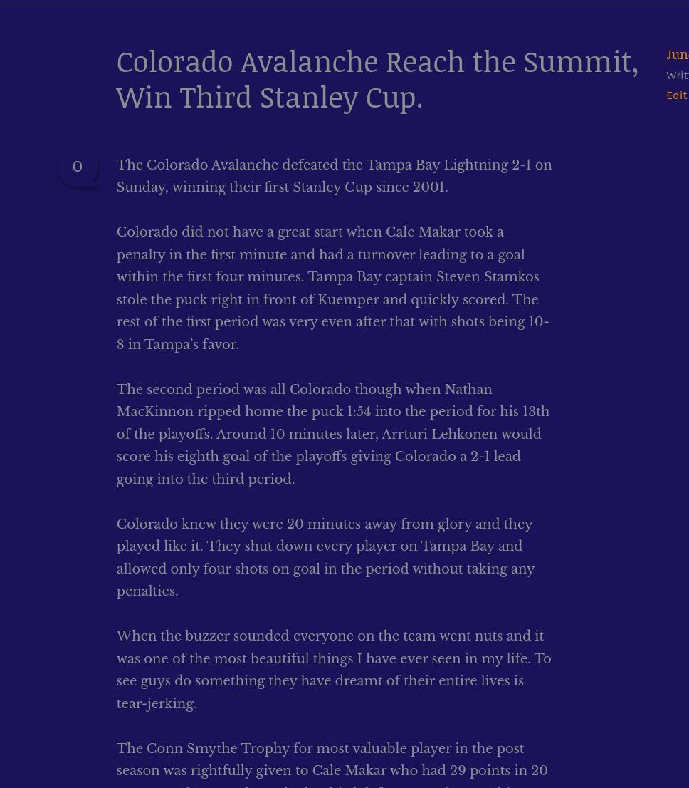 1st & Cole Sports Blog| Cole Grimes – CommShowcase